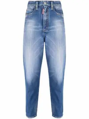 Dsquared2 Faded Effect Mom Jeans