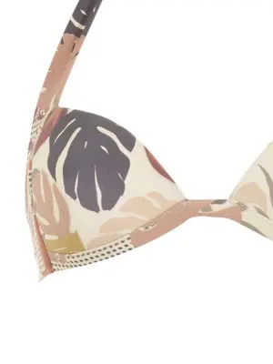 AMIR SLAMA Palm Leaf Print Bikini