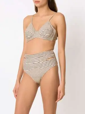 AMIR SLAMA Polka-dot Print Bikini