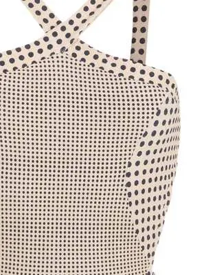 AMIR SLAMA Polka-dot Print Swimsuit