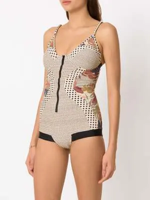 AMIR SLAMA Panelled One Piece Swimsuit