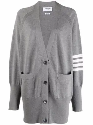 Thom Browne 4-bar Knitted Cardigan