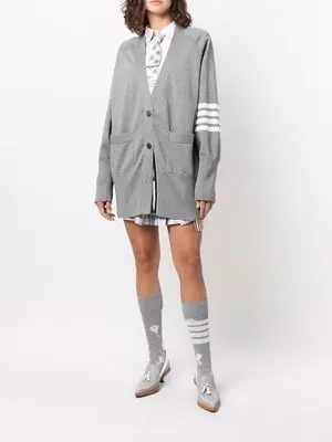 Thom Browne 4-bar Knitted Cardigan