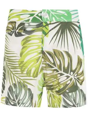 AMIR SLAMA Leaf Print Shorts
