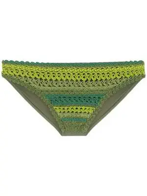 AMIR SLAMA Crochet Swim Briefs - Green