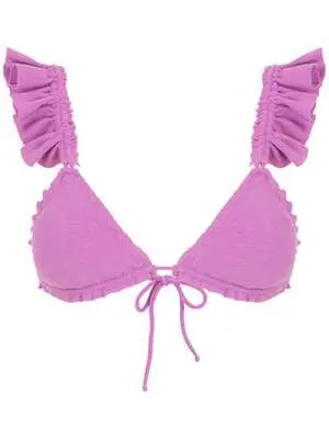 CLUBE BOSSA Laven Ruffle-embellished Bikini Top - Pink