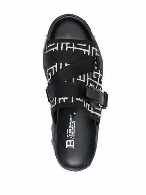 Balmain Ulysse Monogram Slides