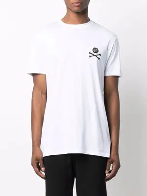 Philipp Plein Skeleton Print T-shirt - White