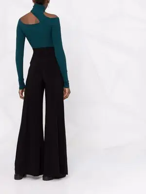 Norma Kamali High-waisted Wide-leg Trousers