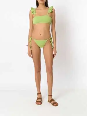 CLUBE BOSSA Ruffle-trimmed Bikini Bottom