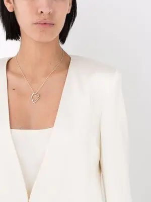 SHAUN LEANE Hooked Heart Pendant Necklace - Silver
