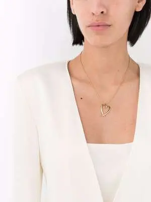 SHAUN LEANE Hook Heart Pendant Necklace - Gold