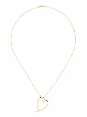 SHAUN LEANE Hook Heart Pendant Necklace - Gold