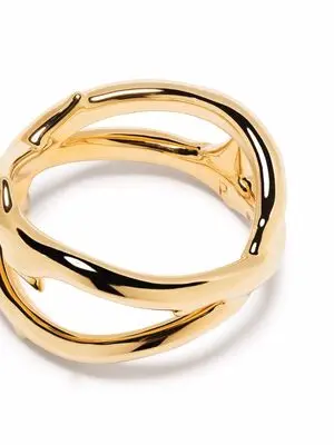 SHAUN LEANE Rose Thorn Wide Band Ring - Gold
