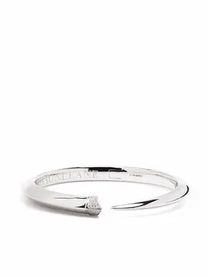 SHAUN LEANE Tusk Diamond Bangle - Silver