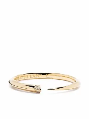 SHAUN LEANE Tusk Diamond Bangle - Gold