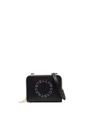 Stella McCartney Stella Logo Strap Wallet - Black