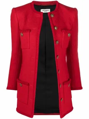 Saint Laurent Fitted Coats For Women