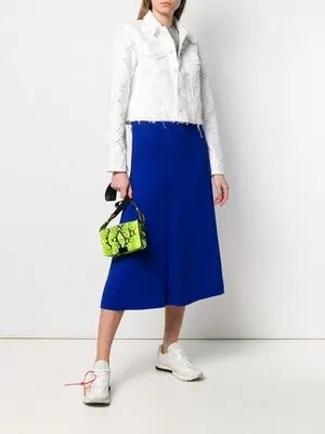 Off-White Broderie Anglaise Denim Jacket