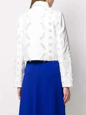 Off-White Broderie Anglaise Denim Jacket