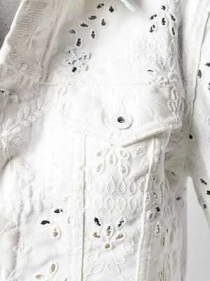 Off-White Broderie Anglaise Denim Jacket