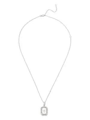 Shay 18k White Gold Diamond O-initial Necklace