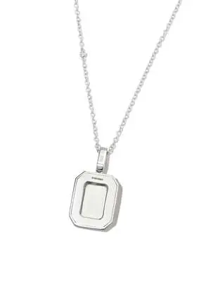 Shay 18k White Gold Diamond A-initial Necklace
