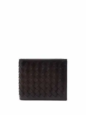 Officine Creative Boudin Woven Bi-fold Wallet - Brown