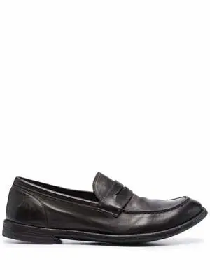 Officine Creative Worn-effect Loafers - Brown