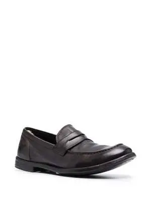 Officine Creative Worn-effect Loafers - Brown