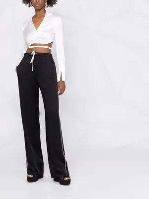 Patrizia Pepe Cropped Wraparound Shirt