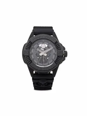 Philipp Plein The $kull 44mm Strap Watch - Black