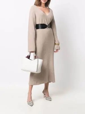 TOD'S Logo-stamp Leather Tote Bag