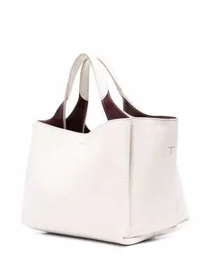 TOD'S Logo-stamp Leather Tote Bag