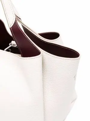 TOD'S Logo-stamp Leather Tote Bag