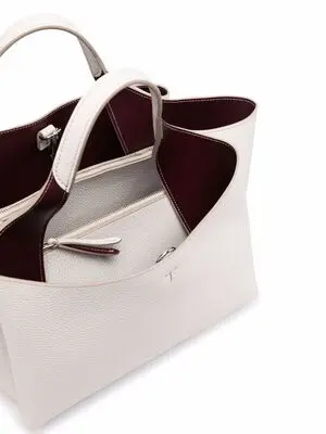 TOD'S Logo-stamp Leather Tote Bag
