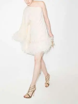 TALLER MARMO Piccolo Ubud Mini Dress - Neutrals