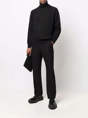 FERRAGAMO Speckle-knit Roll Neck Jumper