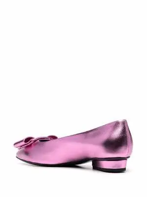 FERRAGAMO Viva Bow-detail Ballerina Shoes - Pink