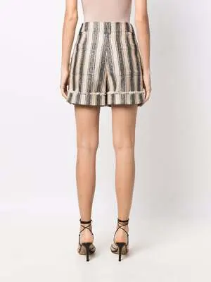 Balmain Striped Pique Shorts