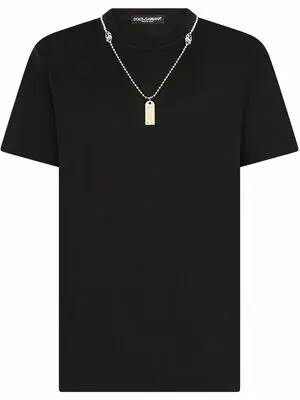 Dolce & Gabbana Logo Dog-tag T-shirt