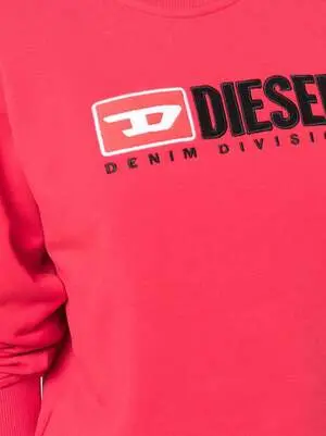 DIESEL® Embroidered Logo Crew Neck Sweatshirt