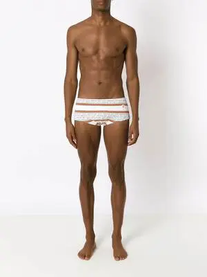 AMIR SLAMA Striped Swimming Trunks
