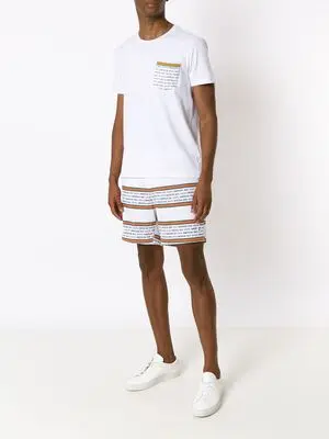 AMIR SLAMA Slogan-print Pocket T-shirt