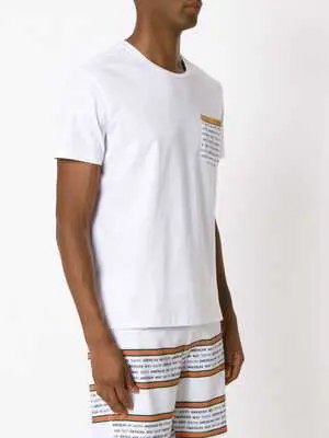 AMIR SLAMA Slogan-print Pocket T-shirt