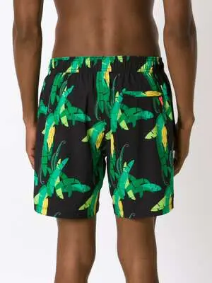 AMIR SLAMA Leaf-print Swim Shorts