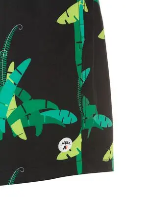 AMIR SLAMA Leaf-print Swim Shorts