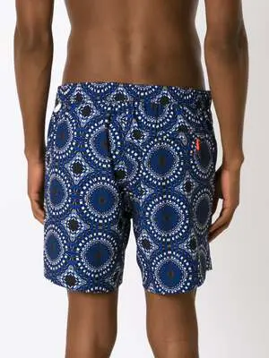 AMIR SLAMA Abstract-print Swim Shorts