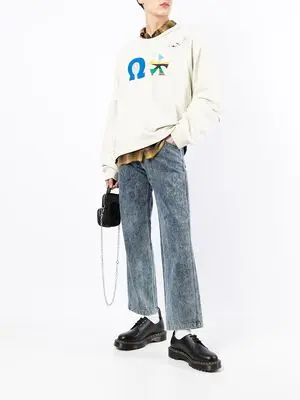 LIBERAL YOUTH MINISTRY Distressed-effect Sweatshirt - Brown