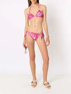 AMIR SLAMA Floral Print Bikini